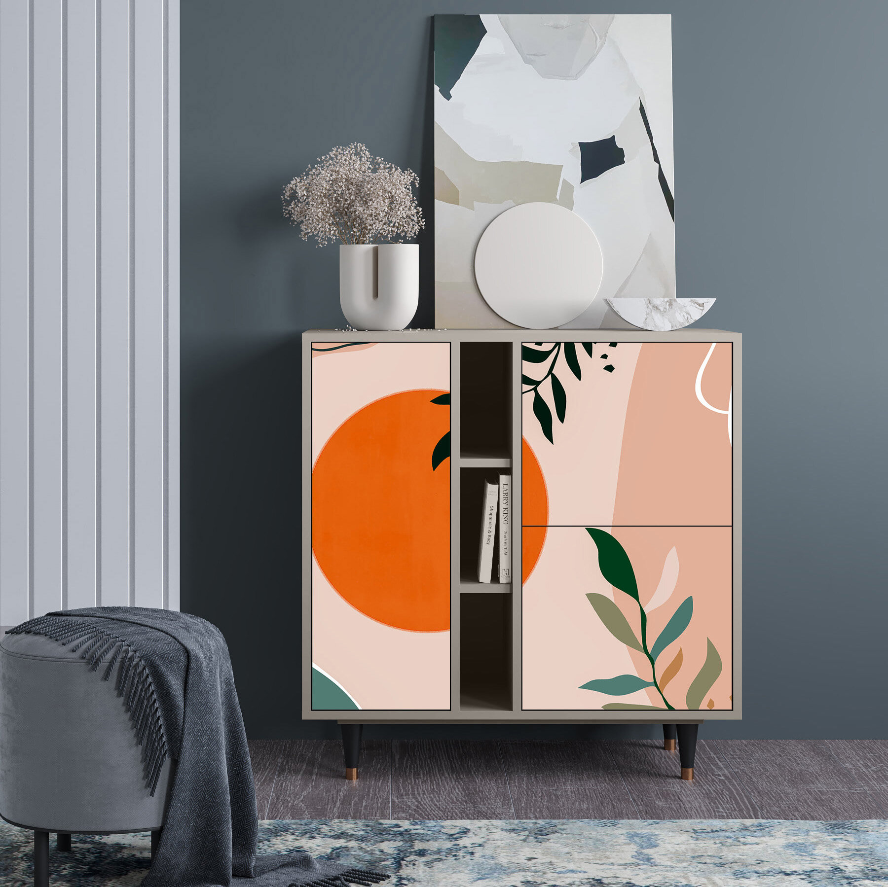 Комод - STORYZ - BS5 Artwork, Размер - 94 x 96 x 41 см, Цвет корпуса - , Сатин