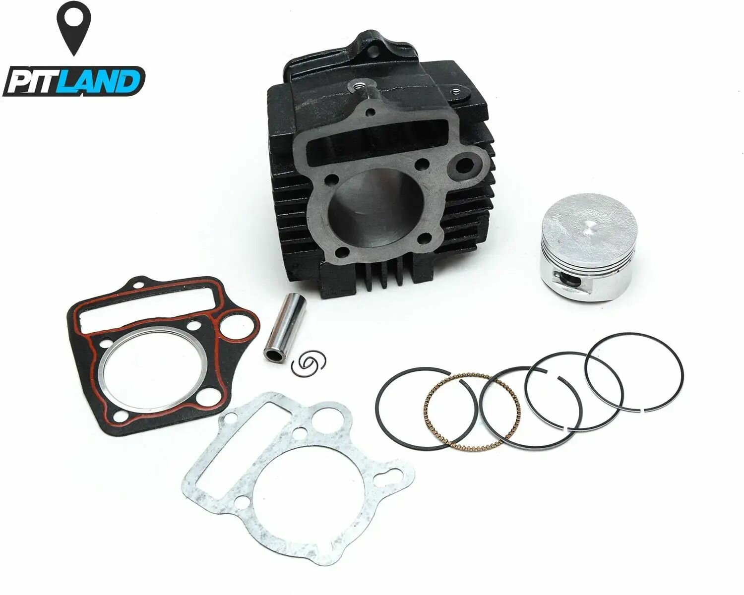 ЦПГ Цилиндро-поршневая группа в сборе 152FMH-2 110 см3 ZS на мотоцикл, питбайк, эндуро.