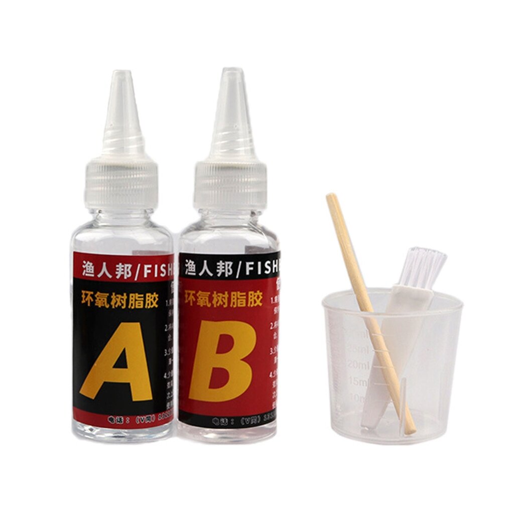 2шт Клея для удочки Клеит наконечник для ремонта удочки Клеит Эпоксидную смолу AB Клеит