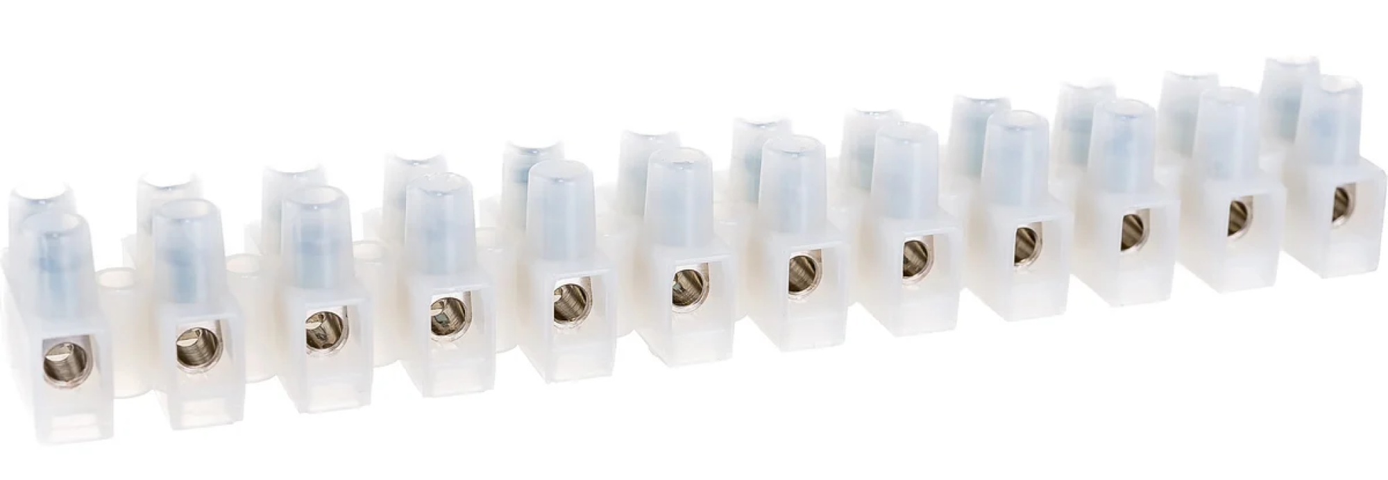 Блок зажимов DKC / ДКС шина латунная в корпусе на DIN рейку, синяя, 1 полюс 63А, 5 контактов сечение 16мм2, 2 под 25мм2 / электрика