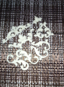 Объемный декор "Лепнина", для творчества, гибкая, белая, 9 шт