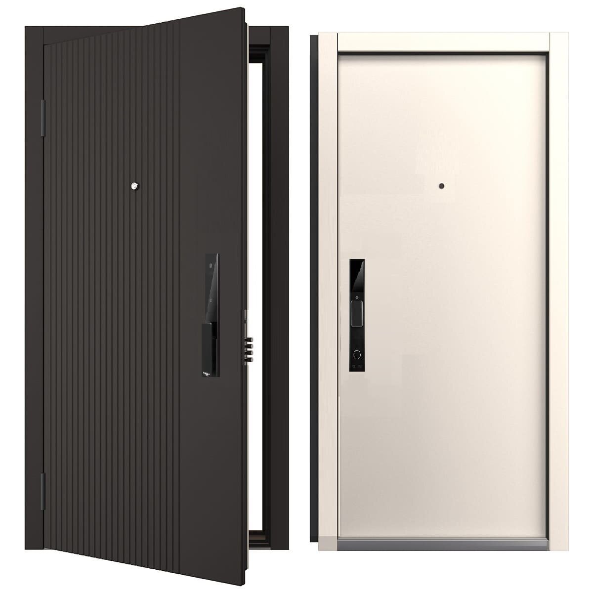 Умная входная дверь для квартиры. Актуальность У1. Сталь 3 мм. Повышенная шумоизоляция. Левая. 2070*960.