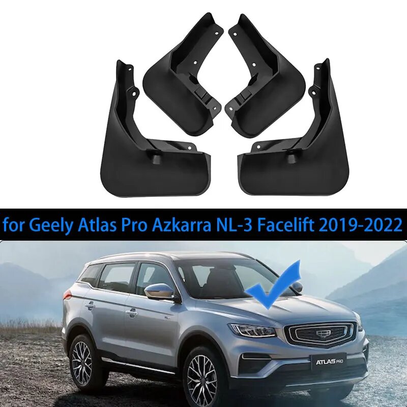 Для Geely Azkarra Atlas Pro BelGee Proton X70 Emgrand X7 Sport 2016~2022 Брызговики Брызговики Расширители крыла Брызговики Аксессуары for NL3 Facelift
