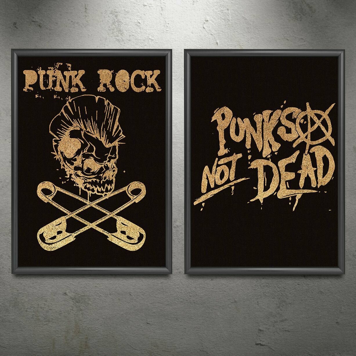 Постер Punk rock. Hoy dead. Плакат Панк рок