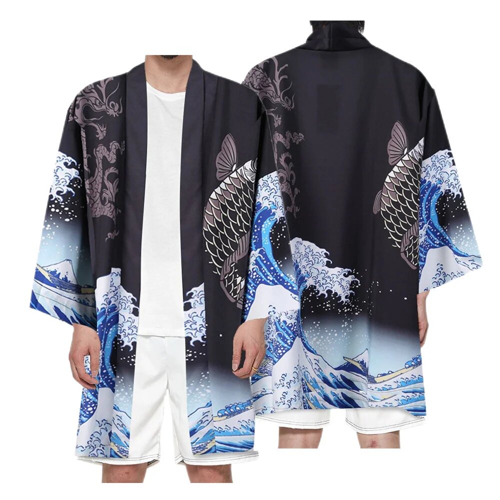 Кимоно кардиган NIUNIUSHOW, размер 4XL, цвет kimono 9