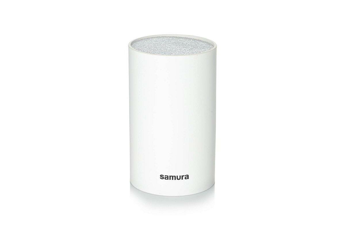 Подставка для кухонных ножей универсальная Samura, 180мм, пластик белая KBF-102W