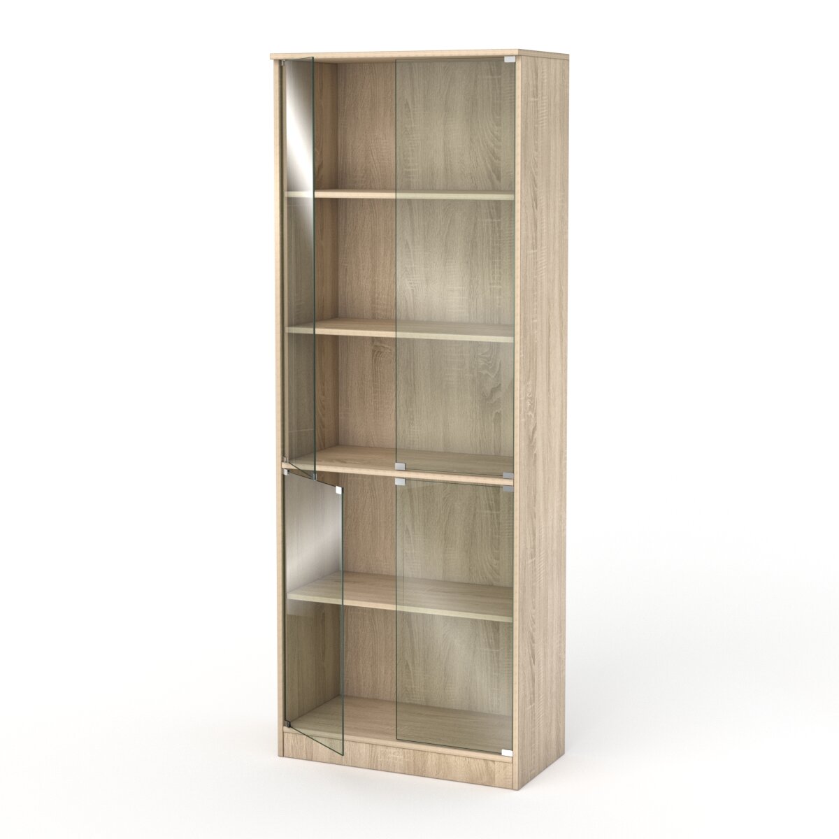 Шкаф-витрина офисный ШВ-51, Дуб Сонома. Производитель товара - компания Westcom.