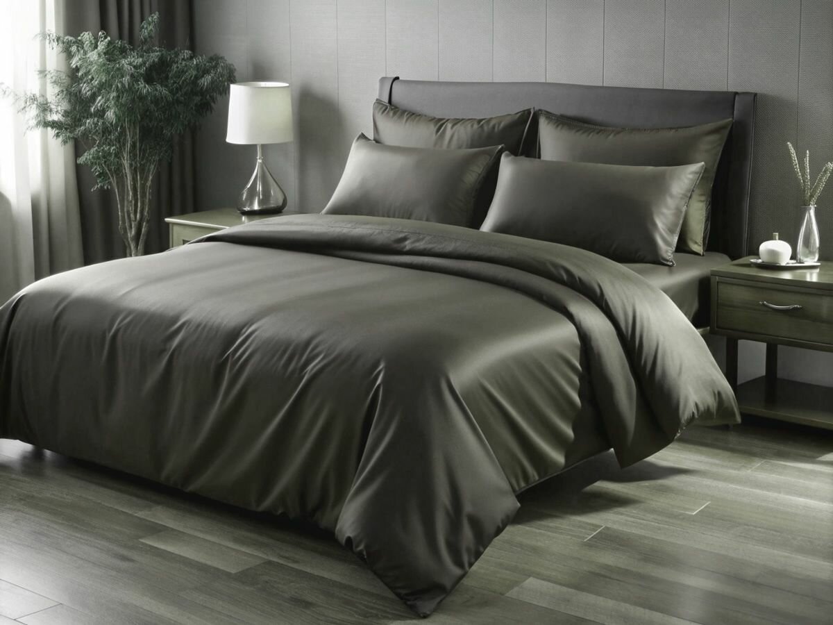 Простыня из тенселя 240 х 260 - М - Горький шоколад