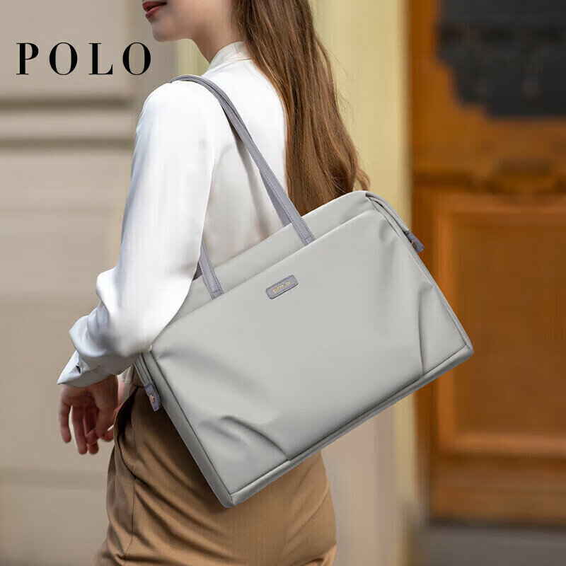 POLO Laptop Bag for Women, Business Briefcase, Large Capacity, for College Students, Commuting, 14/15 Inch Handheld Computer Bag