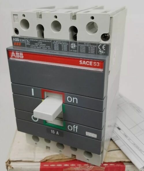 Автоматический выключатель ABB S3N015TW-2 2-полюсный