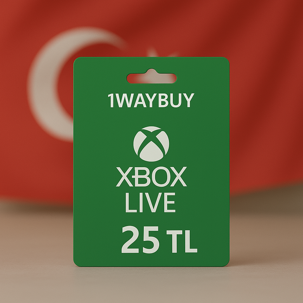 Подарочная карта XBOX Live 25 TL/турецких лир/TRY для Турции, Гифт код и пополнение счета онлайн Microsoft Store