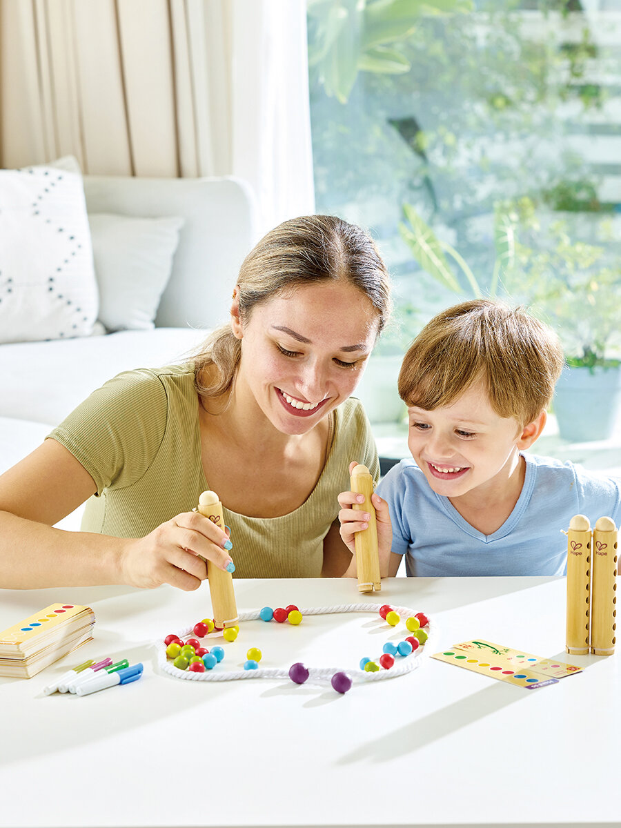 Детская настольная игра Hape "Пора играть!" Шустрый Бамбук, 2в1" E4314_HP