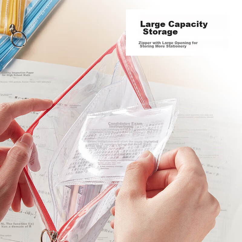 [Самая низкая цена онлайн] SAKURA прозрачный экзамен карандаш корпус, простой дизайн для мужчин и женщин студентов,