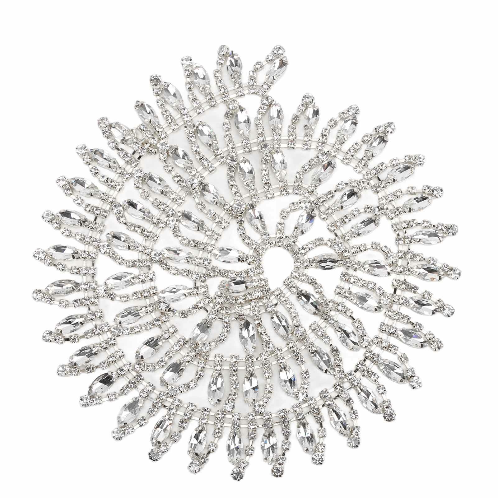 Отделка стразами, длина 1 ярд, не выцветает, элегантный, изысканный дизайн с кисточками, широкое применение, бахрома со стразами, белые стразы на серебристом фоне.