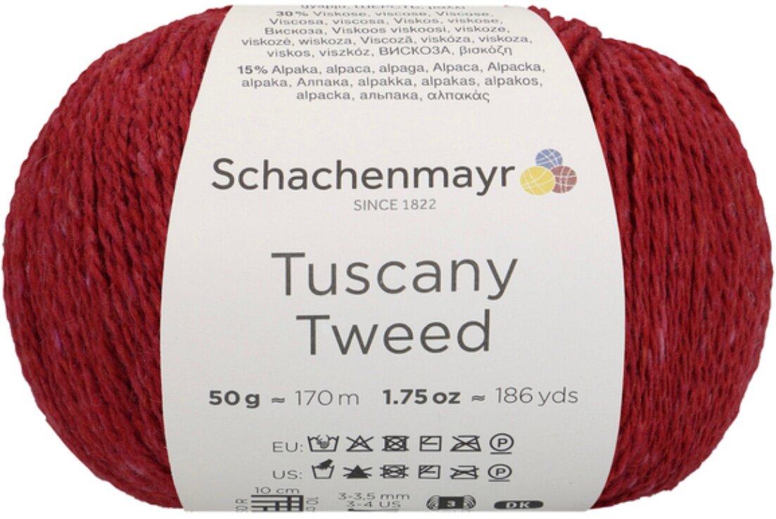 Tuscany Tweed /Таскани Твид/ пряжа Schachenmayr, MEZ, 9807002 (00036, dahlie (георгин), розовый)