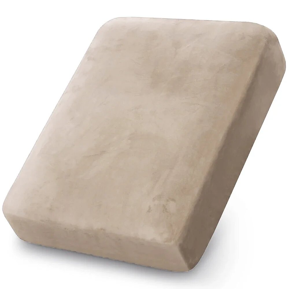 Бежевый чехол на диван, Normal Size (S)-1pc, Beige Gray