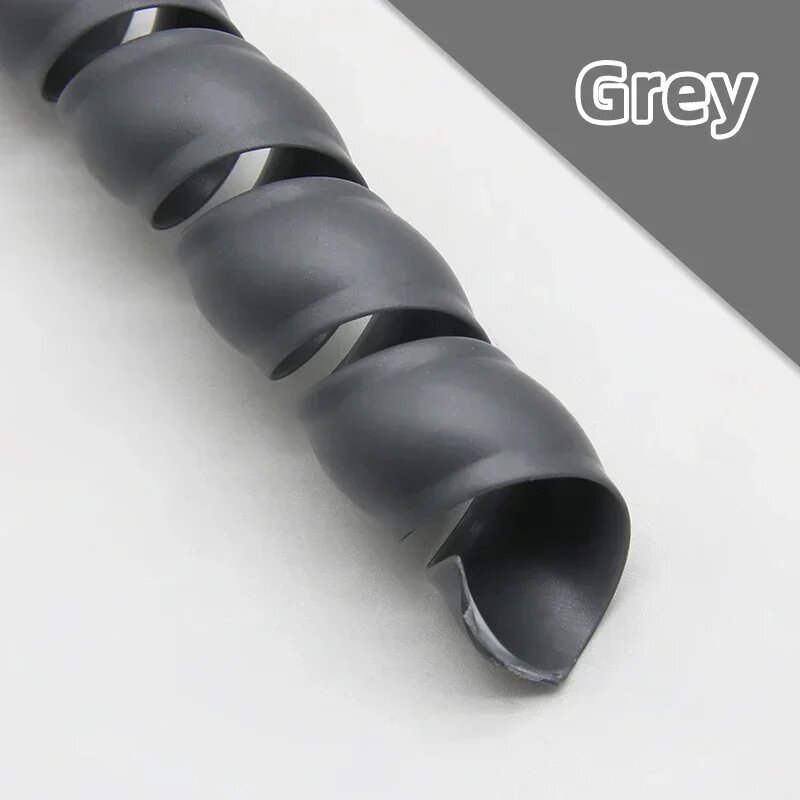 Кабельный рукав виниловый гибкий 1-10 м 8-20 мм серый, 3 meters, 8mm