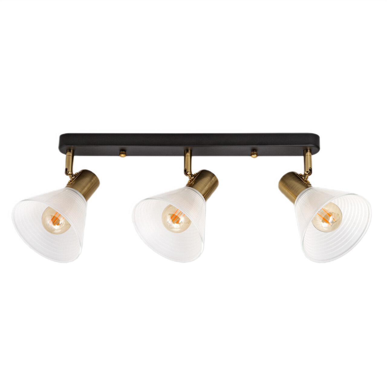 Спот настенный 3хЕ14, черный