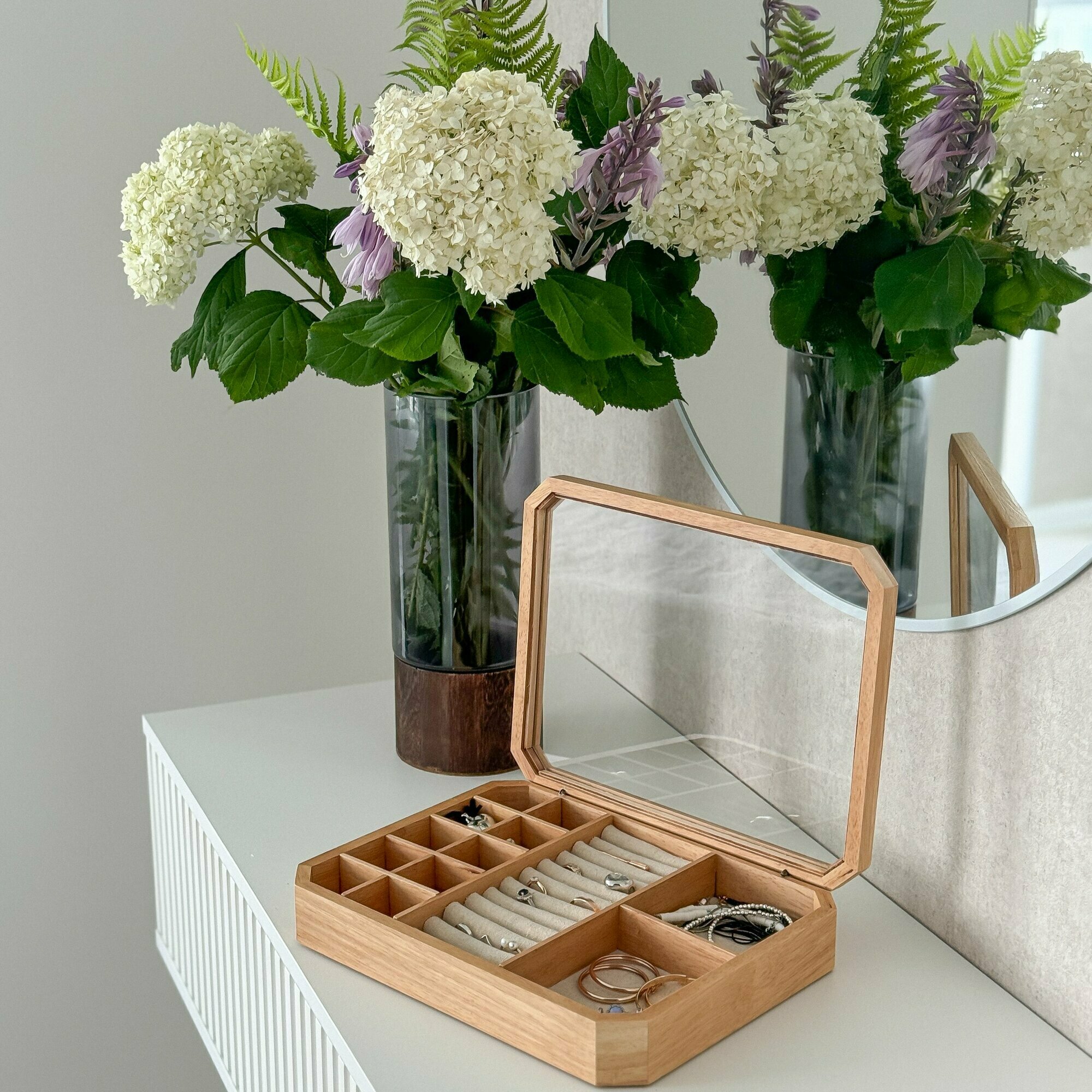 Шкатулка для украшений в стиле Zara HOME из дерева