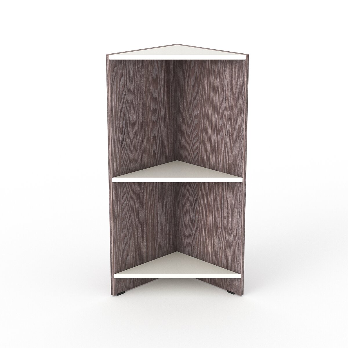 Прилавок "тандем мини" №6 угловой, Ясень Анкор темный и Белый