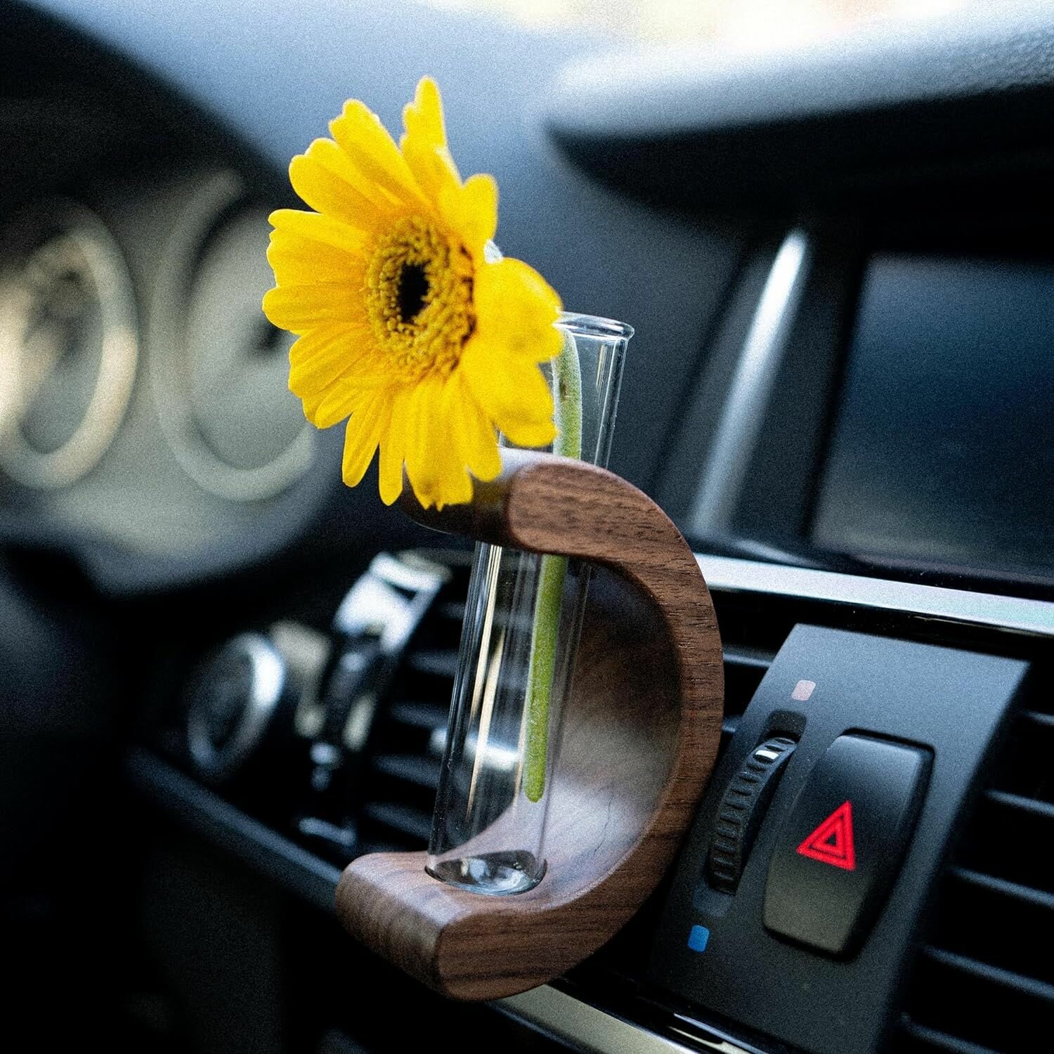Обшивка салона автомобиля Флакон для цветочной композиции, украшение древесными благовониями
