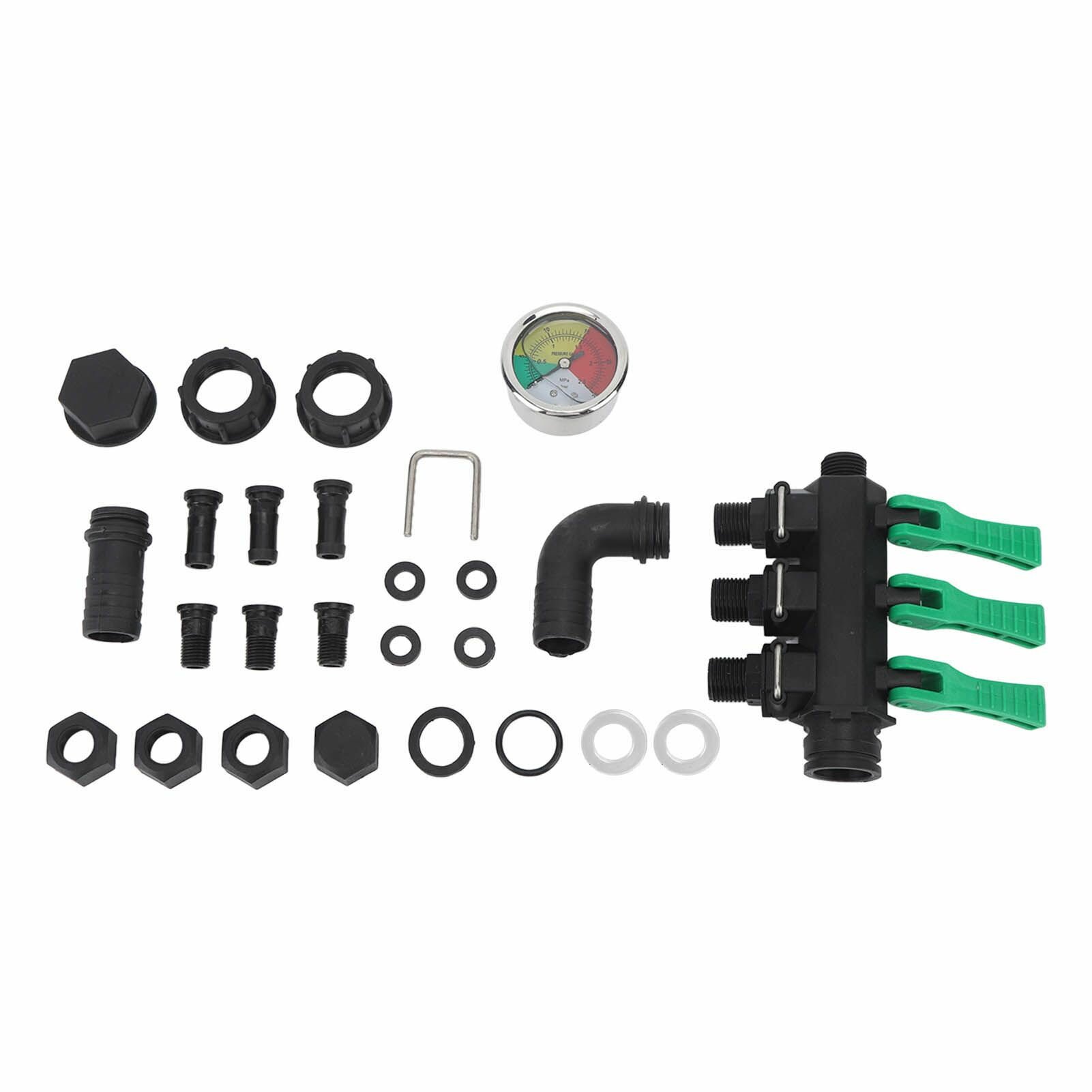 3-ходовой разделитель шланга с манометром для сельского хозяйства