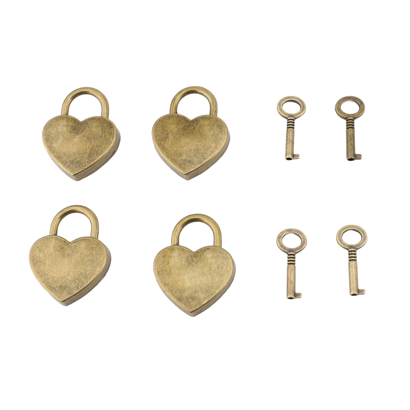 4 комплекта сердечного набора клавиш набор декоративного металлического сердца замок в форме сердца и ключ для дневниковых ювелирных украшений багаж тип 1