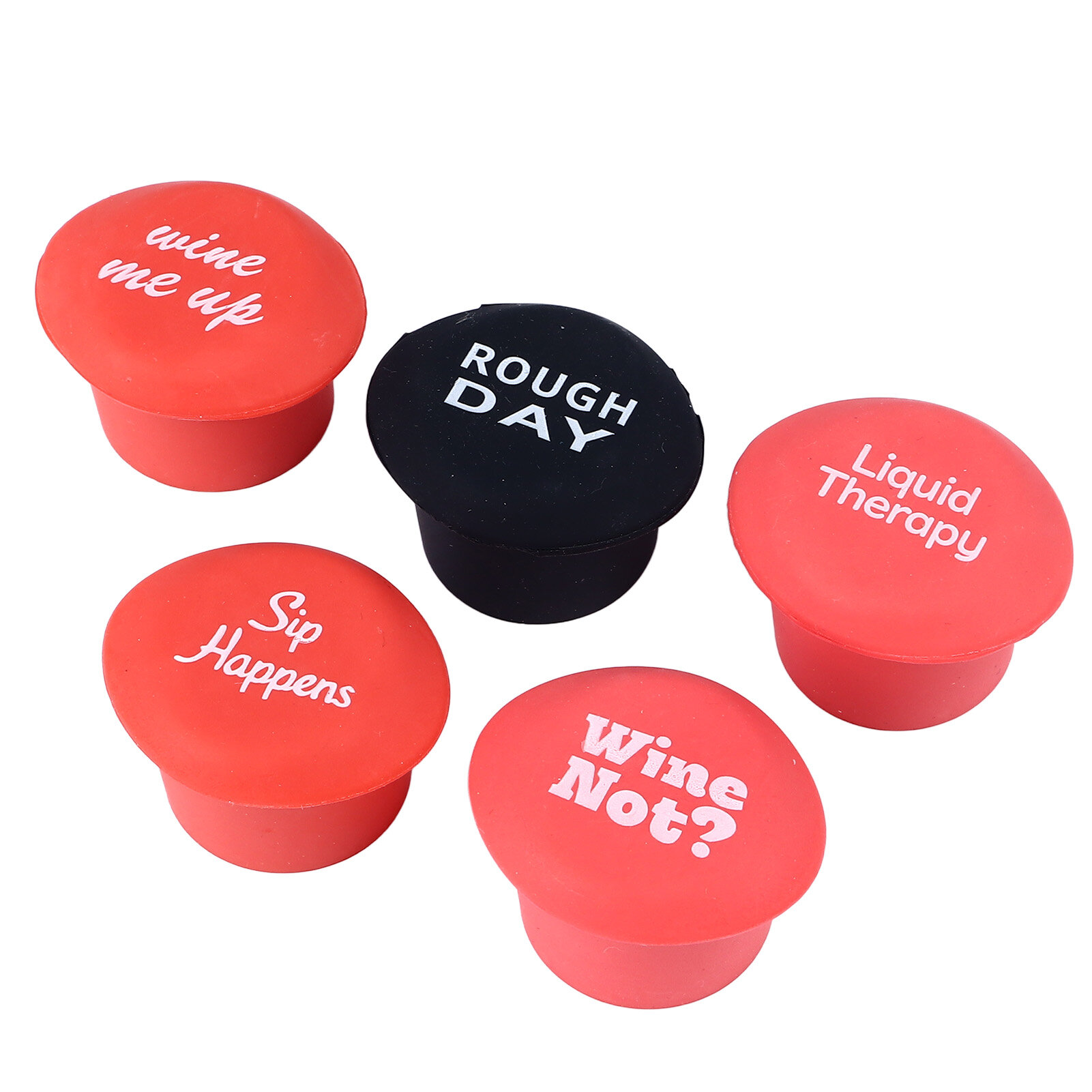 5 шт. забавная пробка для бутылок, герметичная герметичная крышка, сохраняющая вкус, многоразовая забавная силиконовая пробка для бутылки вина, принадлежности для бутылок вина, подарок