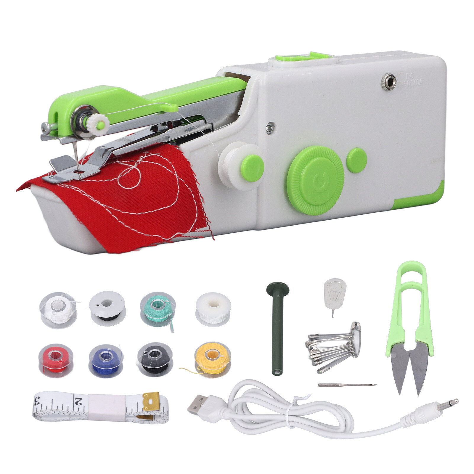 Handheld Sewing Machine Easy Operation Ergonomic Design Hands On Ability Hand Sewer for Clothes Curtain DIY