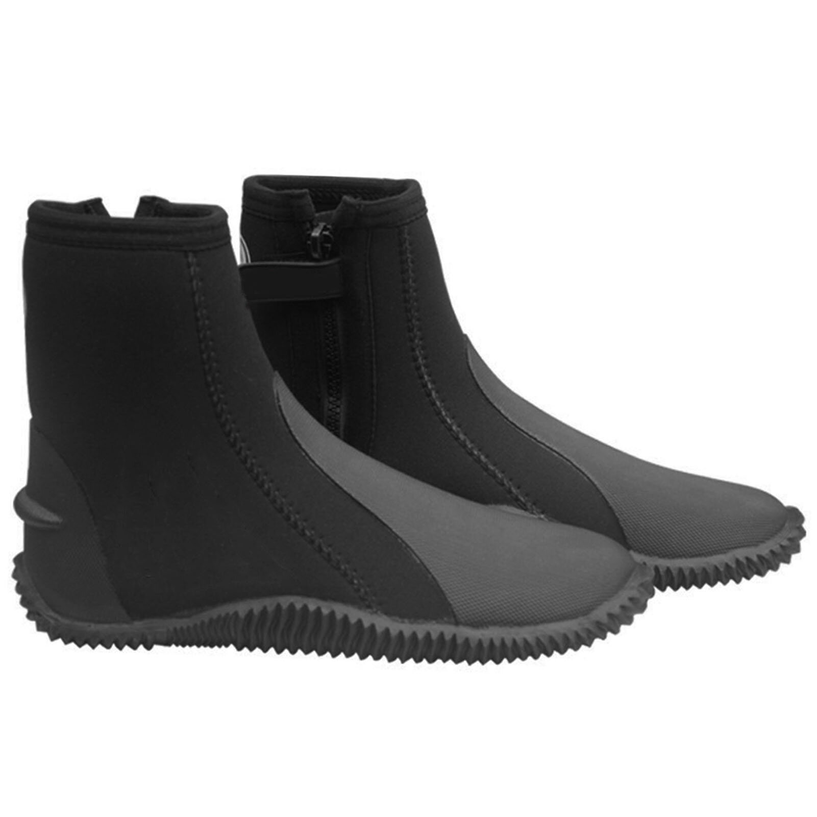 5-миллиметровые неопреновые ботинки для дайвинга для мужчин и женщин, ботинки для гидрокостюма с боковыми молниями, ботинки для подводного плавания