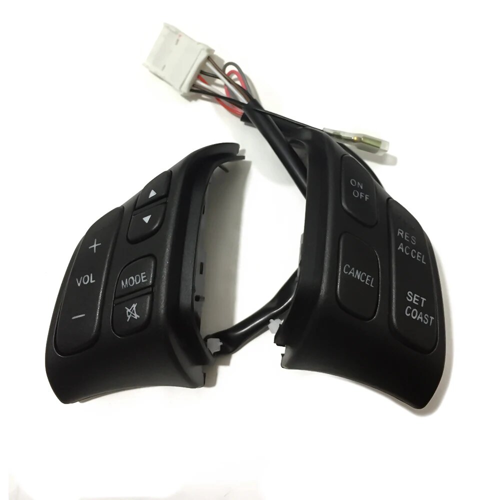 Кнопка круиз-регулировки скорости на рулевом колесе, красный светодиодный переключатель громкости звука телефона для Mazda 3 BK 2003 5 CR 2007 6 GG, аксессуары