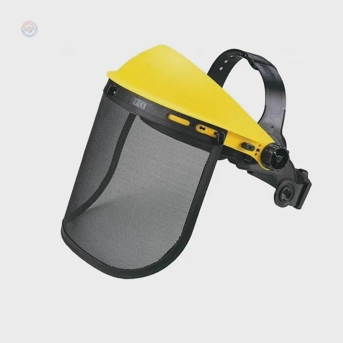 Сетчатый защитный щиток для лица, регулируемый строительный лицевой экран для работы с бензопилой, триммером, газонокосилкой и деревообрабатывающими станками, универсальный щиток-маска с полным ободом