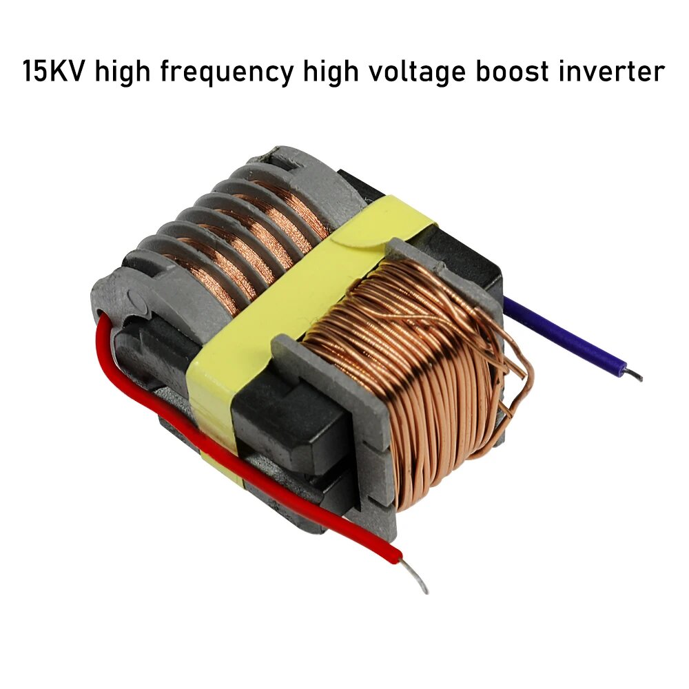 Высокочастотный инвертор напряжения 15 кВ, катушка напряжения, дуговой генератор, повышающий преобразователь, модуль силового трансформатора 29 × 24x18 мм