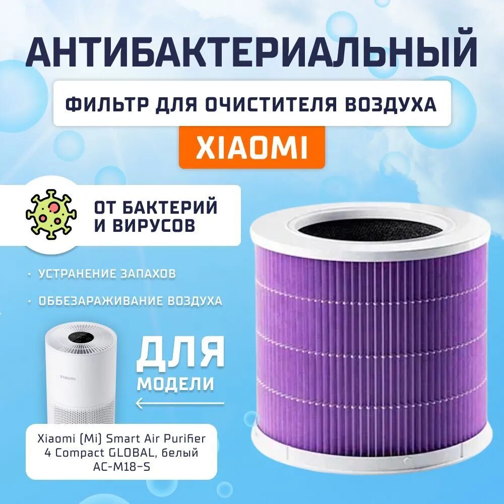 Фильтр для очистителя воздуха Smart Air Purifier 4 Compact Filter Pro (AFEP5TFA18) GLOBAL Purple