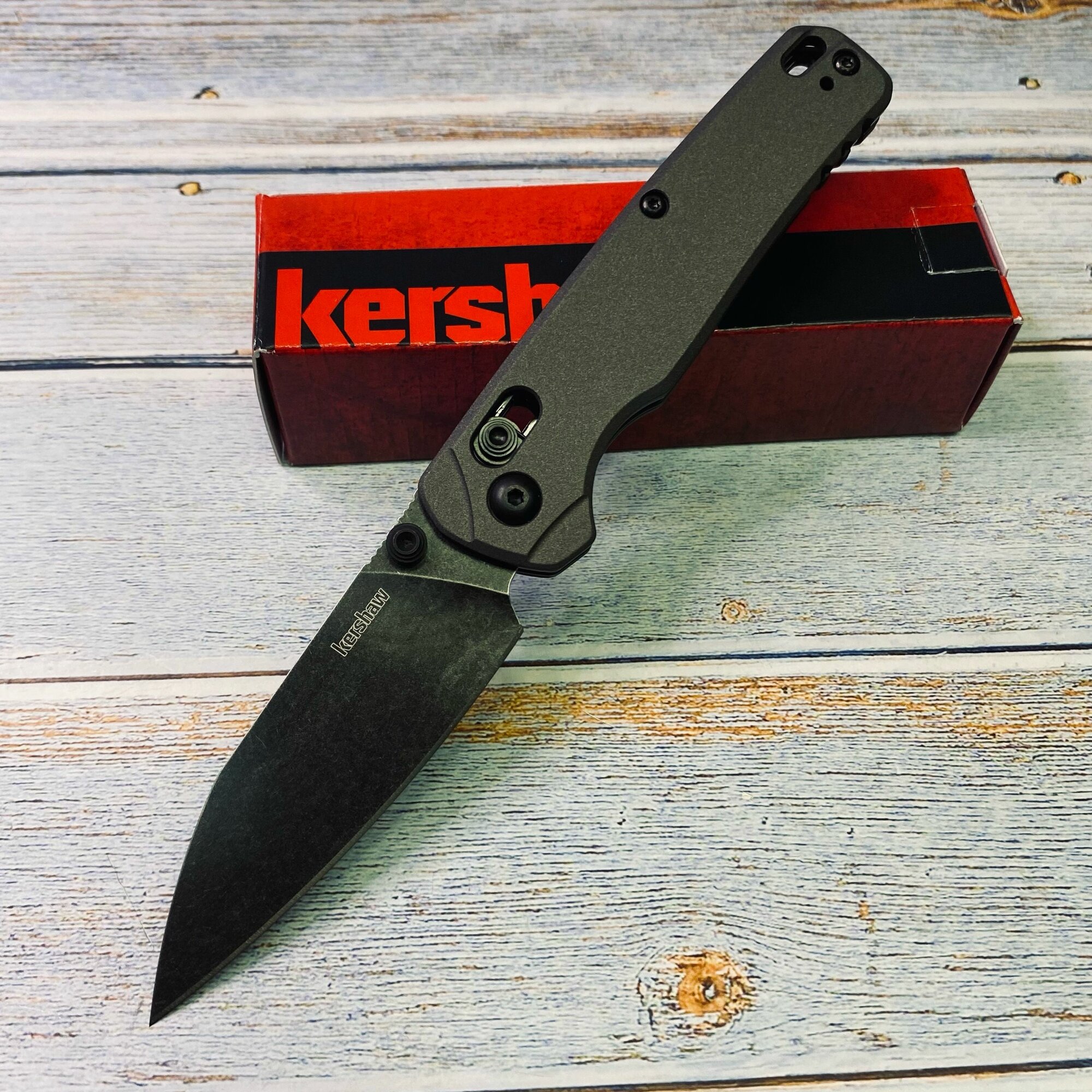 Складной нож Kershaw Bel Air Gray, Blackwash MagnaCut, 6105GRYBW, США