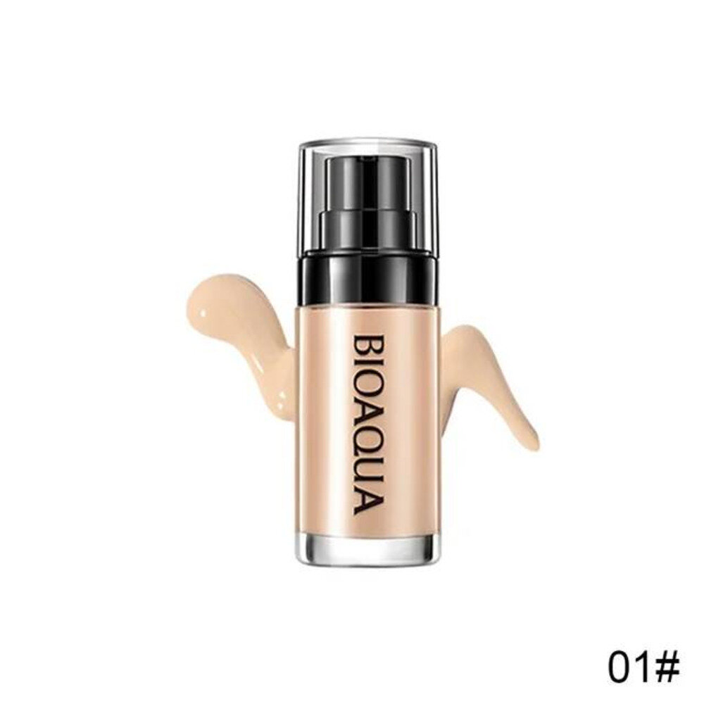 BIOAQUA Face Base Liquid Foundation Makeup Concealer Waterproof Brightening Whitening Long Lasting BB Cream Cosmetics
