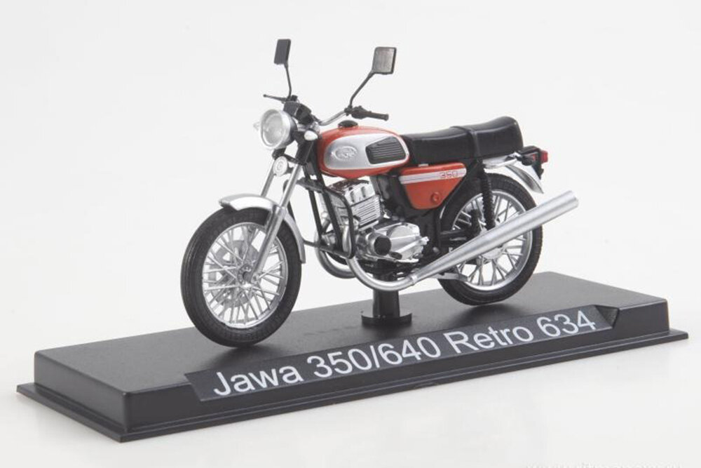 Модель коллекционная MODIMIO Jawa 350/640 retro 634 / ява ретро (наши мотоциклы #77)