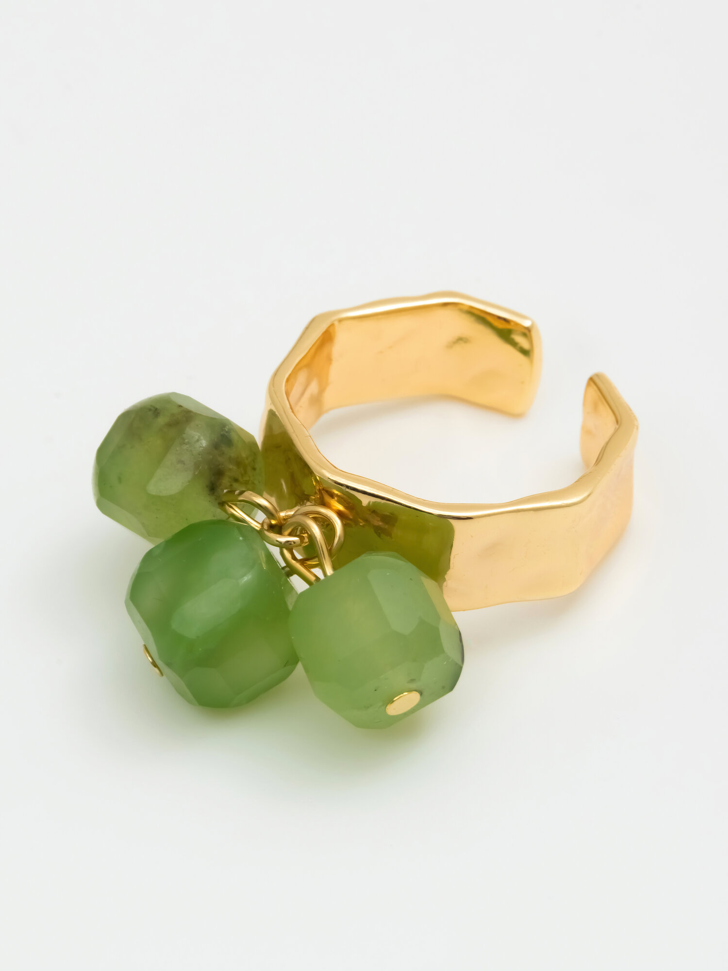 Кольцо-кулон, нефрит