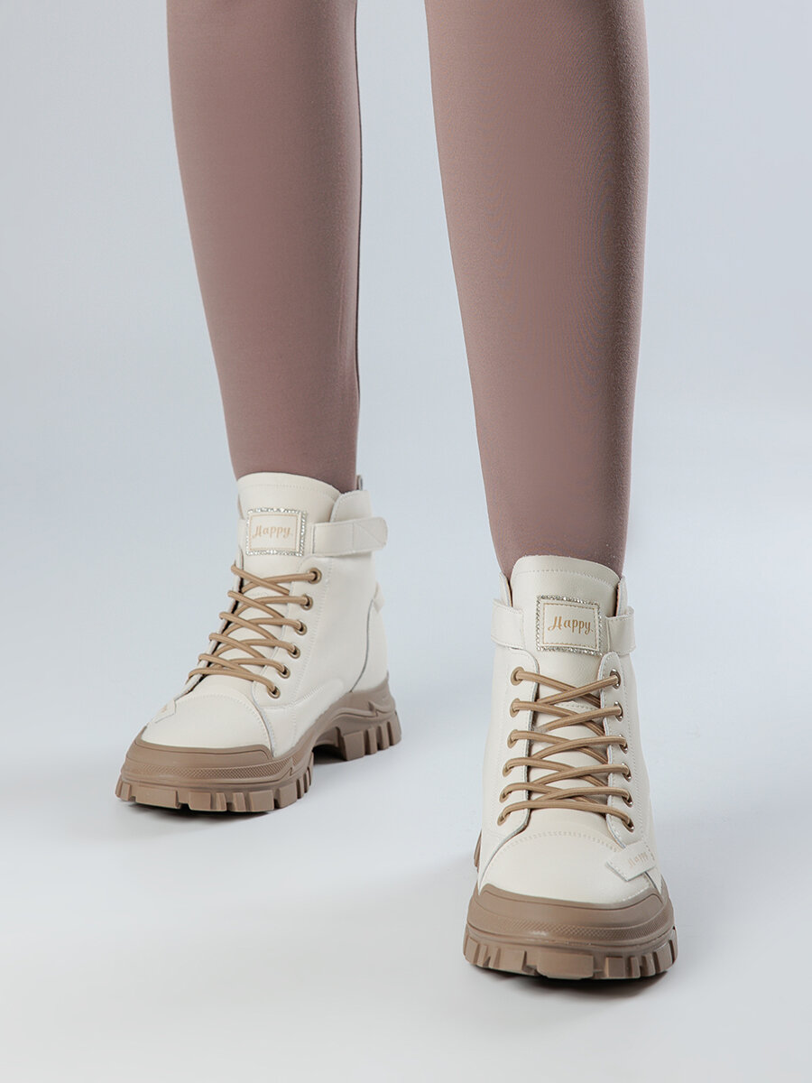 Ботинки натуральная кожа утепленные зимние женские 2025