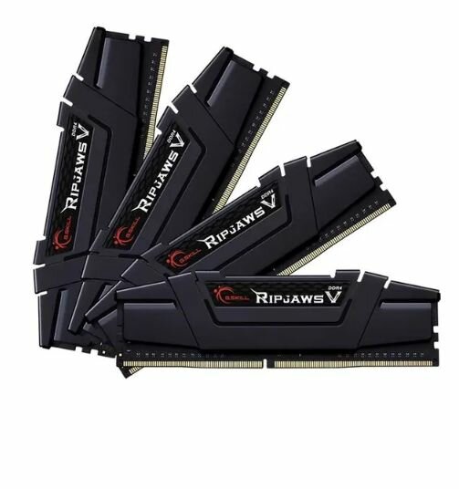 Оперативная память G.Skill Ripjaws V (F4-3200C16Q-128GVK) DIMM DDR4 64 ГБ - DDR4, 16 ГБ х 4 шт, 3200 МГц