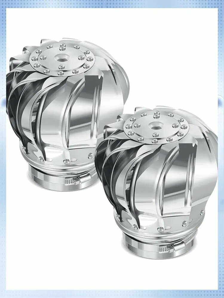 2 Шт, 110 Мм, Без Электропривода, Крышный Вентилятор, Ветряные Турбины, Вентиляционное Отверстие На Чердаке