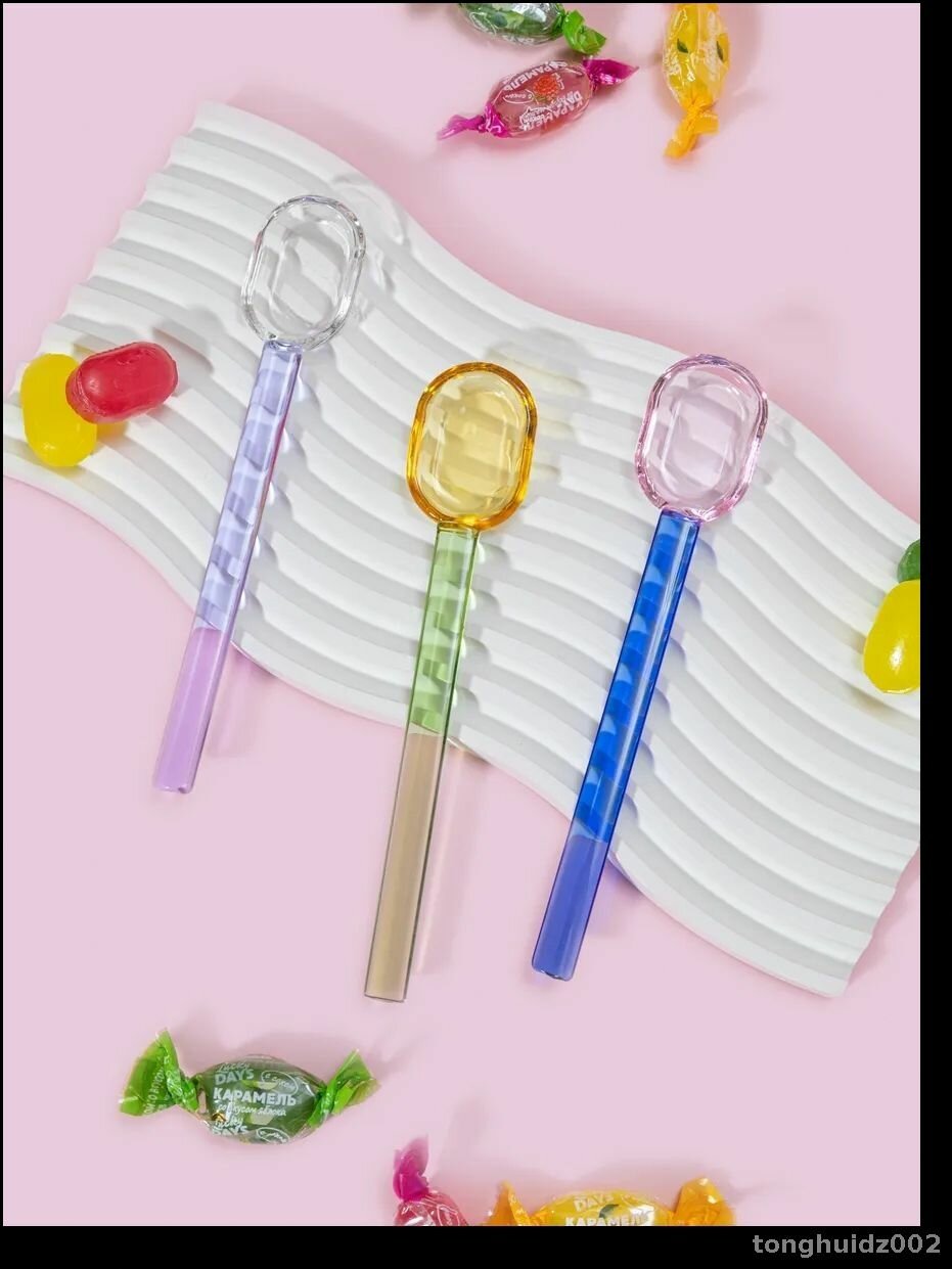 Набор стеклянных десертных ложек 3 предмета набор