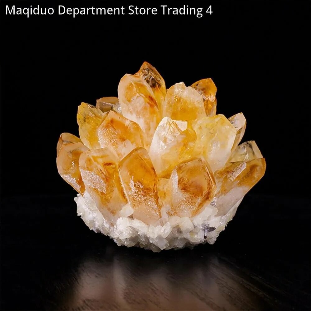 Амулет из натурального темно-желтого кристалла