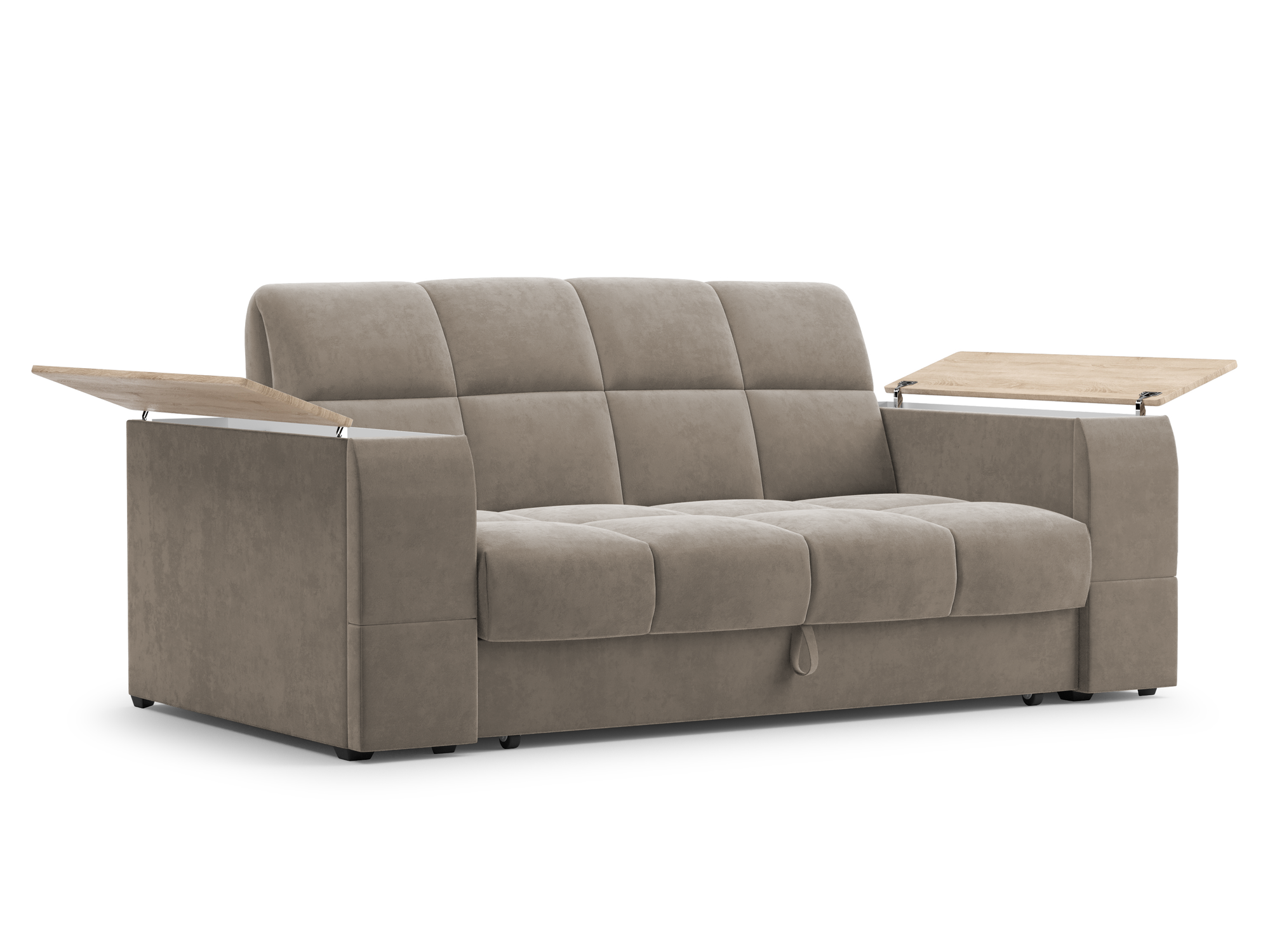 Диван-кровать Флай, аккордеон, ортопедическое основание, подлокотники короб+короб, 140*200, съемный чехол, велюр.