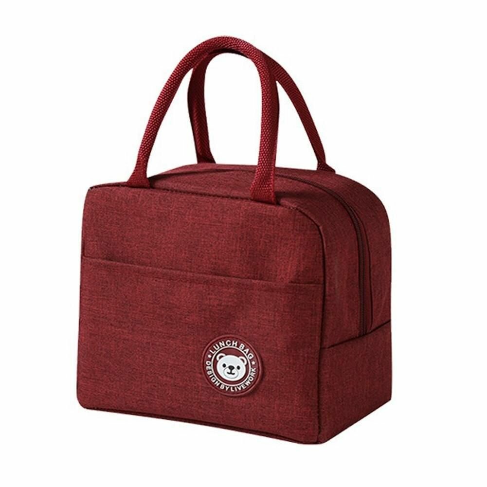 Термосумка для ланч бокса, термобокс для еды, сумка для пикника, ланчей и обедов, синяя, 5 литров, 23х13х21 см