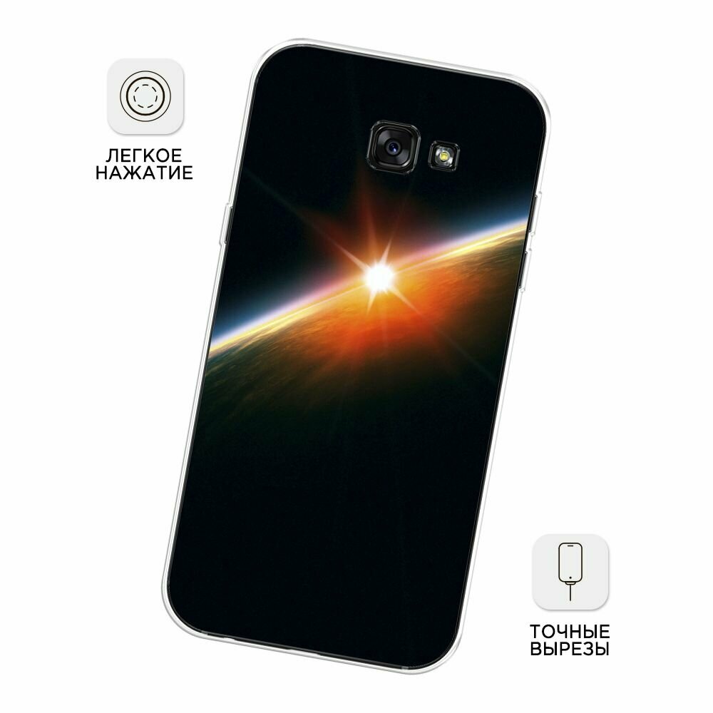 Чехол на Samsung Galaxy A7 2017 / Самсунг Галакси А7 2017 с принтом "Космос 9" — фото 1
