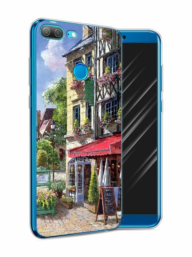 Чехол на Honor 9 Lite / Хонор 9 Лайт с принтом "Старая улица"
