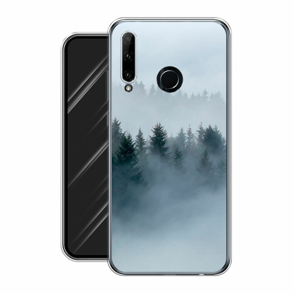 Чехол на Honor 10i/20 Lite 2019/20e/Huawei P Smart Plus 2019 / Хонор 10i с принтом "Лес в тумане" — фото 1