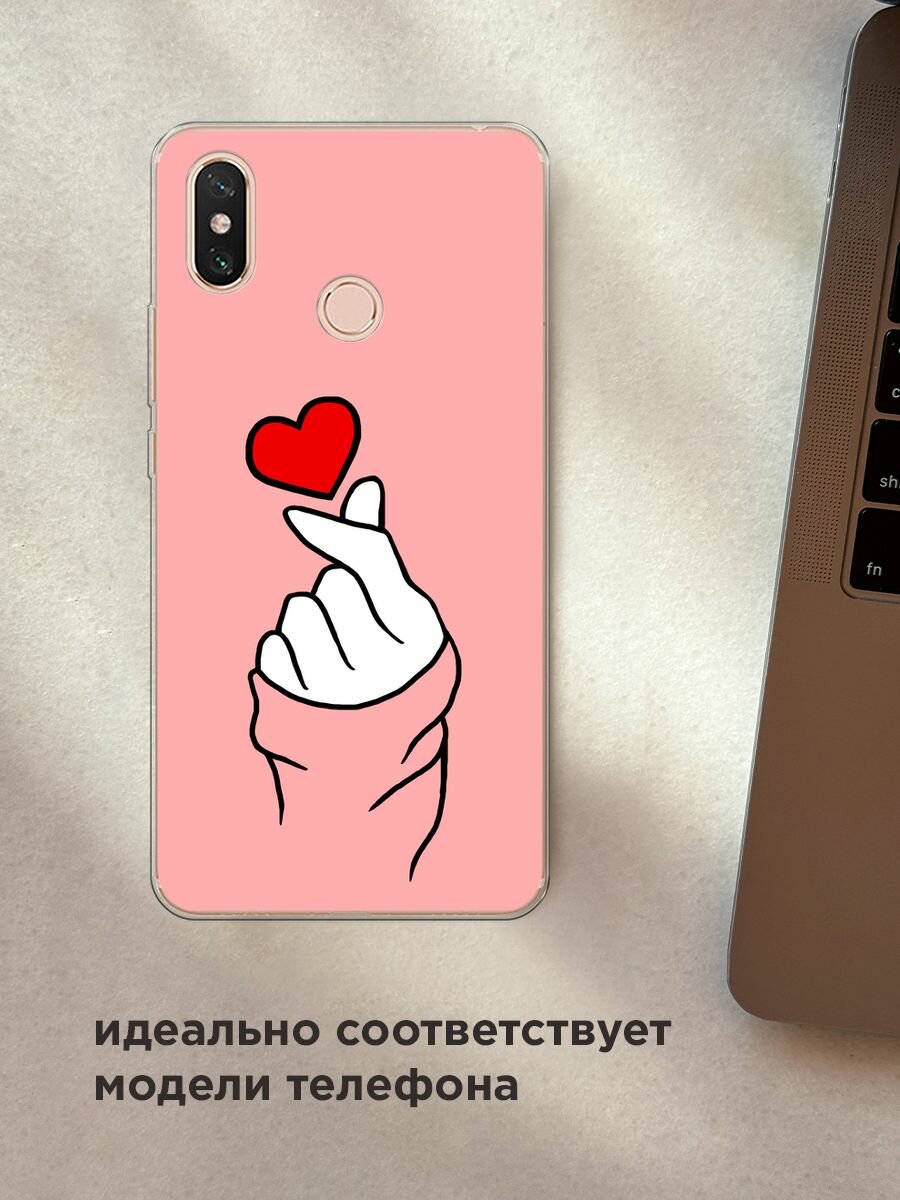 Чехол на Xiaomi Mi Max 3 / Сяоми Ми Макс 3 с принтом "Милое сердечко" — фото 1