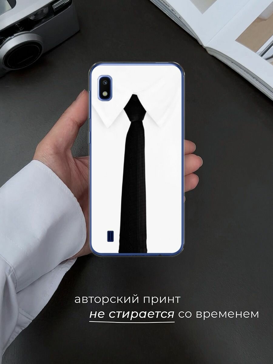 Чехол на Samsung Galaxy A10 / Самсунг Галакси А10 с принтом "Галстук" — фото 1